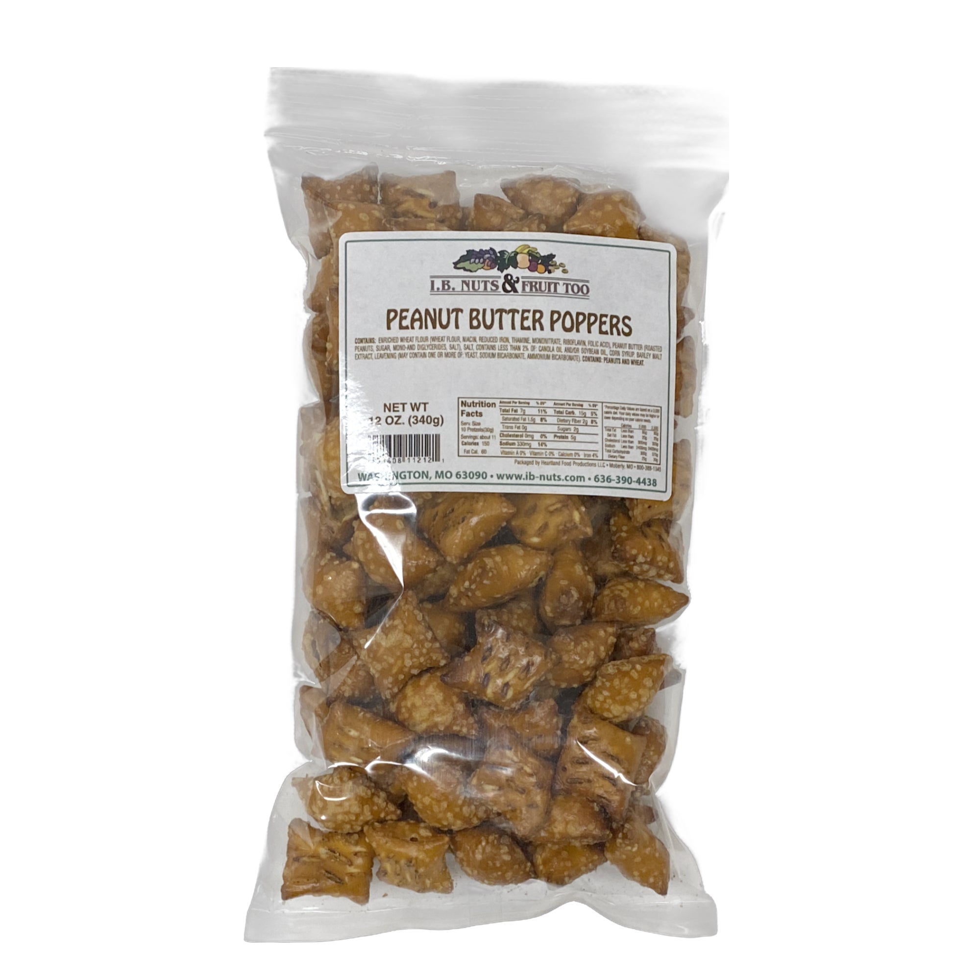 Peanut Butter Poppers 12oz | IB Nuts | Premier Gifting Solutions for ...